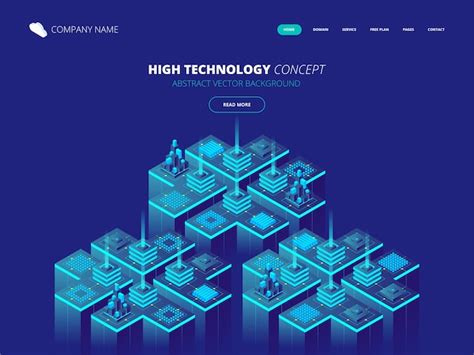 Premium Vector Isometric Server Room And Big Data Processing Concept