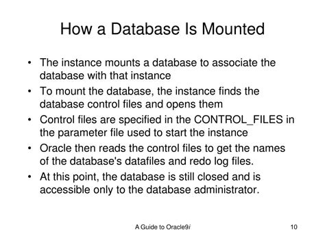 Ppt Database Instance Startup And Shutdown Powerpoint Presentation
