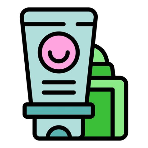 Premium Vector Coco Cream Tube Icon Outline Vector Milk Design Natural Product Color Flat