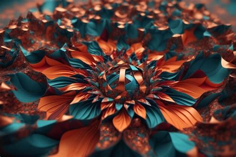 Premium Photo 3d Abstract Geometrical Kaleidoscope Transformation