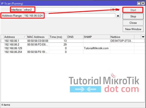 Cara Menggunakan Tool Ip Scan Mikrotik Tutorial Mikrotik Indonesia
