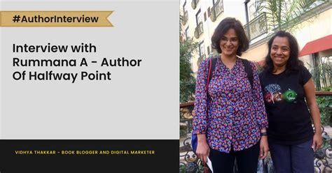Interview With Rummana A Author Of Halfway Point