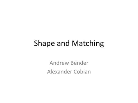 PPT Shape And Matching PowerPoint Presentation Free Download ID