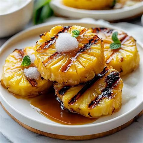Juicy Grilled Pineapple Caramelized Brown Sugar Bliss Delights Story