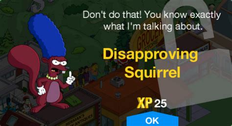 Disapproving Squirrel Wikisimpsons The Simpsons Wiki