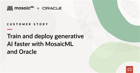 Dushmanta Roy On Linkedin Mosaicml Oci Ai