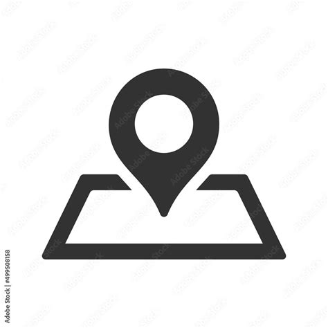 Map And Location Symbols Set Mapping Icon Collection Geolocation Map