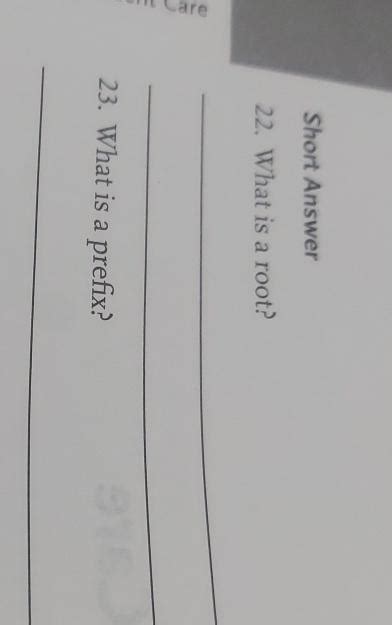 Solved Short Answer22 What Is A Root 23 What Is A Chegg Com