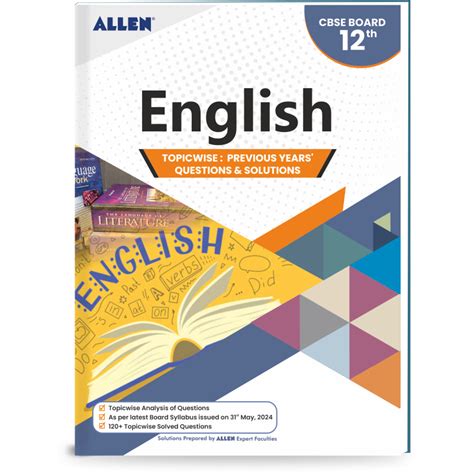 Cbse Class 12 English Topicwise Solved Papers Allen E Store Allen E