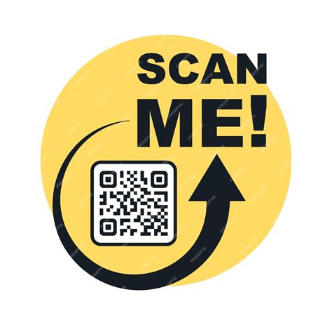 Premium Vector Scan Me Icon With Qr Code Symbol Or Emblem