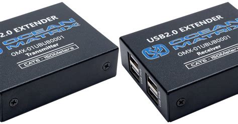 Ocean Matrix USB 2 0 Over Cat 7 6 6a 5e Extender OMX 01UBUB0001