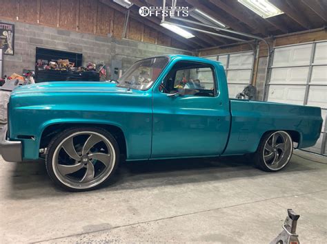 1983 Chevrolet C10 With 24x10 5 Us Mags Desperado 5 And 25530r24