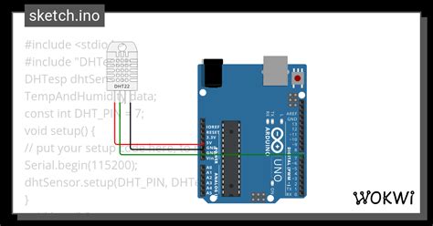 DHT SENSOR Wokwi ESP STM Arduino Simulator