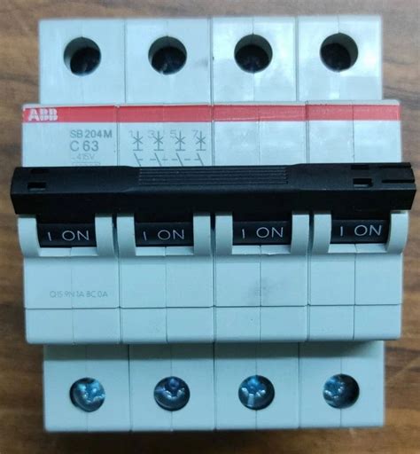 Abb 100a Four Pole Mcb At ₹ 4605piece Abb Miniature Circuit Breaker