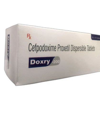 Allopathic Doxryl Cefpodoxime Proxetil Tablet 200mg At Rs 250 Stripe In Ghaziabad