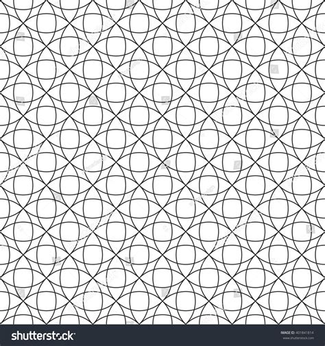 Seamless Geometric Pattern Vector Circles Pattern Stock Vector Royalty