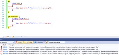 Validate ~ In Void Local Functions And Functions Results In Error