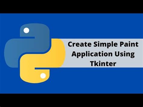 Tkinter Python GUI Tutorial For Beginners - Create Simple Paint Application Using Tkinter - YouTube