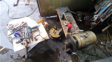 범용선반 디스크모터 베어링교환중 Youtube