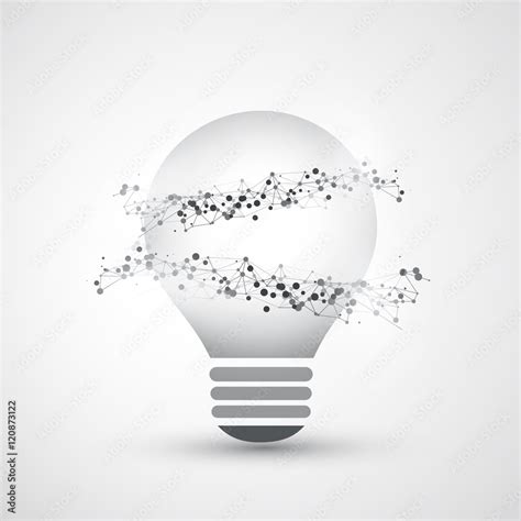Abstract Electricity Cloud Computing And Global Network Connections