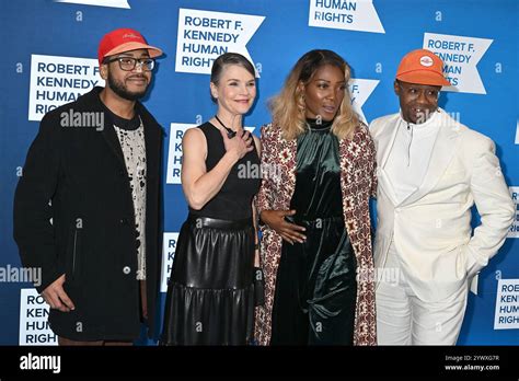 Jamel Robinson Erbe Yolonda Ross And Robinson Attends The Rfk Human Rights Annual Ripple Of