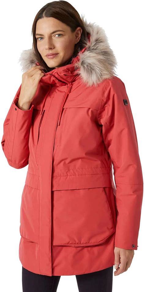 Helly Hansen Damska Parka Zimowa Coastal Parka Poppy Red Ceny I