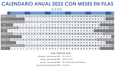 Plantillas Gratuitas De Calendario Para Excel