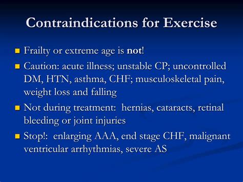 Ppt Exercise Prescriptions Cardiac Rehab And Frail Adults Powerpoint