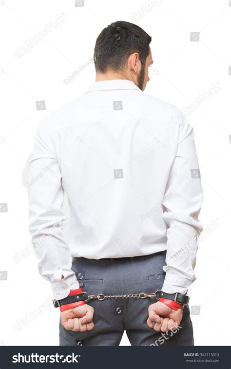 Man Chained Hands Handcuffs Sex Games Stock Photo Edit Now
