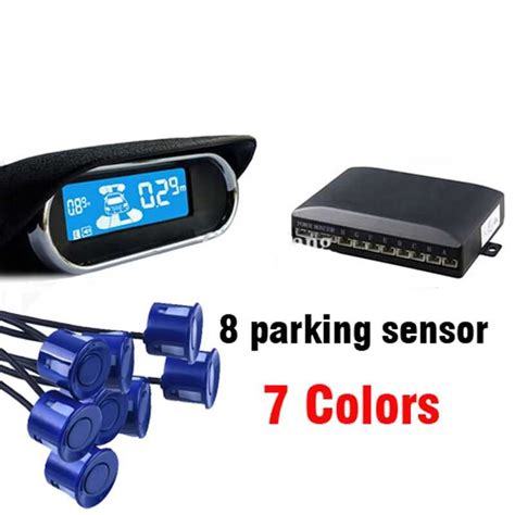 Tt Car Parking Sensor Kit 8 Sensors 22mm Backlight Led Display Reverse Backup Radar Monitor