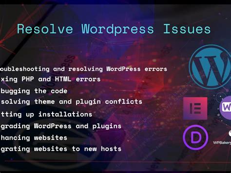 Resolved Wordpress Errors Design Issues Customize Website And Fix
