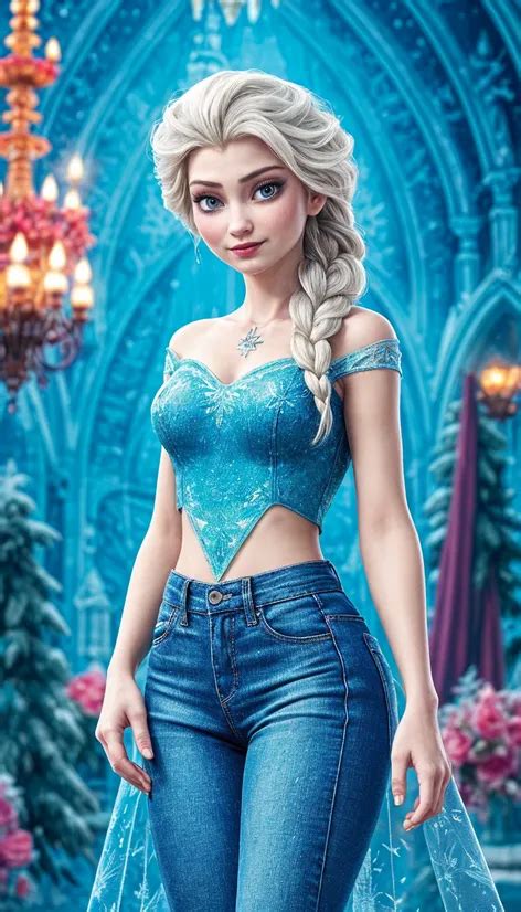 Queen Elsa In Crop Image Free AI Generator Makepix