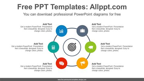 Radial Circles PowerPoint Diagram Template Slidesgo Templates