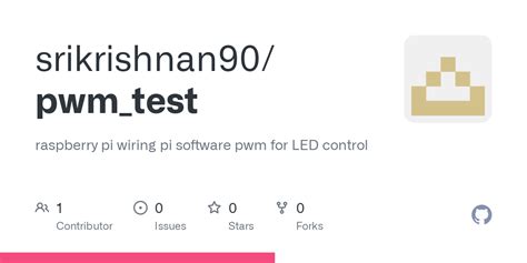 Github Srikrishnan90pwmtest Raspberry Pi Wiring Pi Software Pwm For Led Control