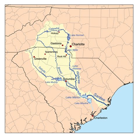 Map Of Catawba River