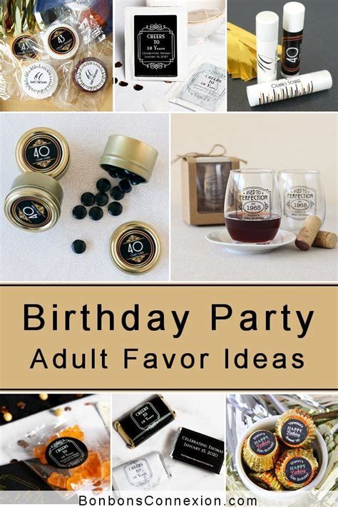 Adult Birthday Party Favors Adult Birthday Party Favors 40th Birthday Favors 50th Birthday