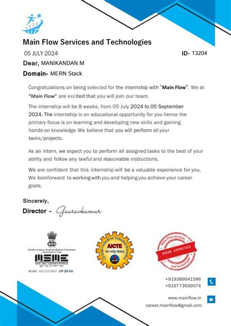 Manikandan M On Linkedin Internship Mernstack Mainflowservices