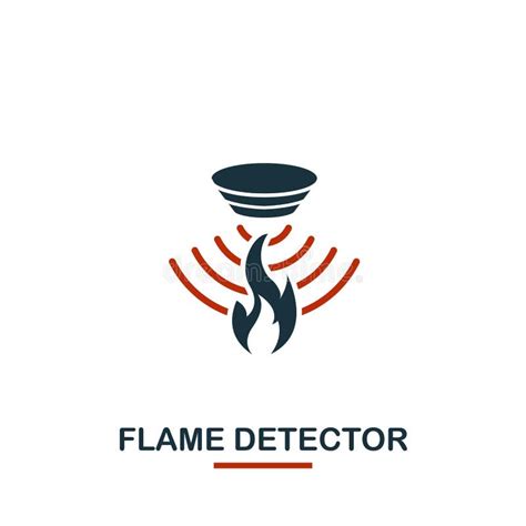 Flame Detector Icon From Sensors Icons Collection Creative Two Colors