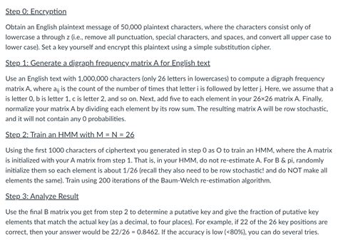solved step 0 encryption obtain an english plaintext