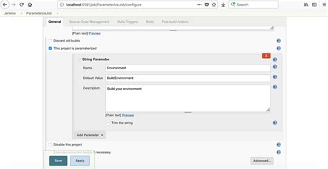 Jenkins Beginner Tutorial How To Parameterize Job In Jenkins By