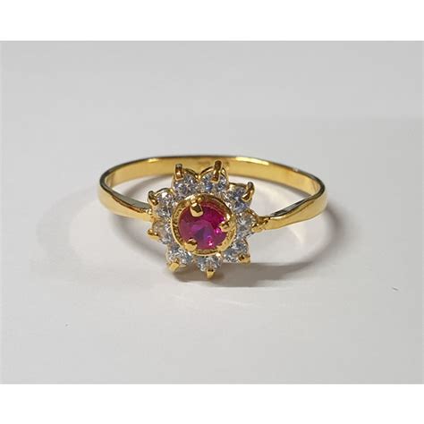 Jual Aksesoris Emas Muda Cincin Bunga Sakura 1 Gr Shopee Indonesia