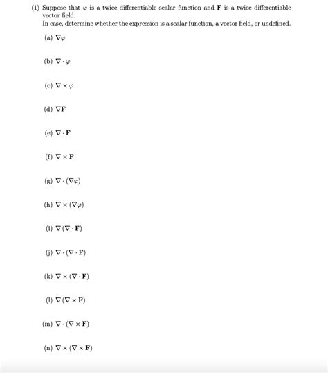 Solved 1 Suppose that φ is a twice differentiable scalar Chegg