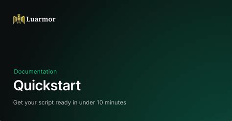 Quickstart Documentation