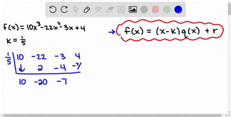 SOLVED In Exercises 47 54 Write The Function In The Form F X X K Q X R For The Given