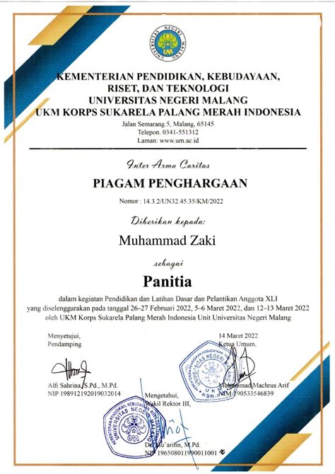 Panitia Kegiatan Pendidikan Dan Latihan Dasar Dan Pelantikan Anggota