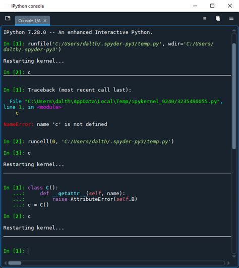 Invalid `getattr` Wrecks Ipython · Issue 16613 · Spyder Idespyder