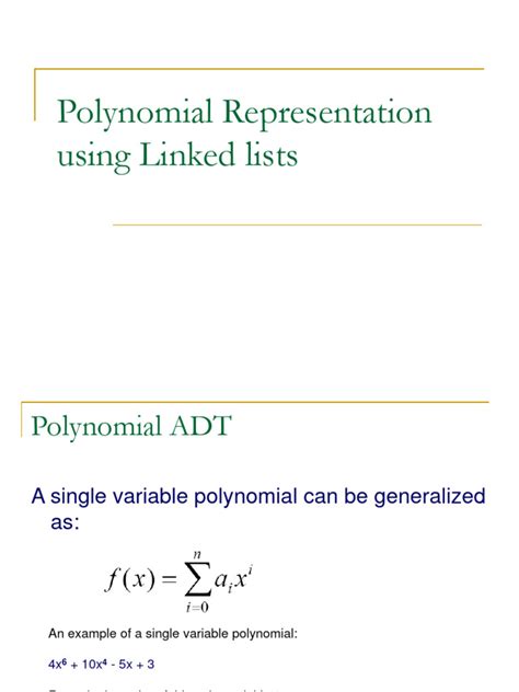 8polynomial Representation Unit 1 Download Free Pdf Polynomial