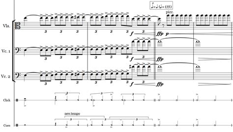 Tempo Change Scoring Notes
