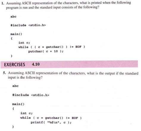 Solved Assuming ASCII Representation Of The Characters Chegg