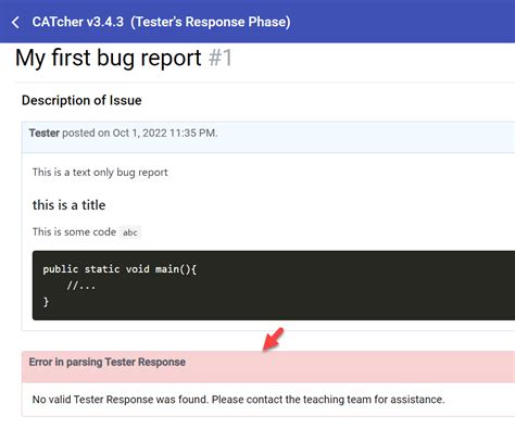 Tester Responses All Bugs Are Marked As Faulty Issues · Issue 1014